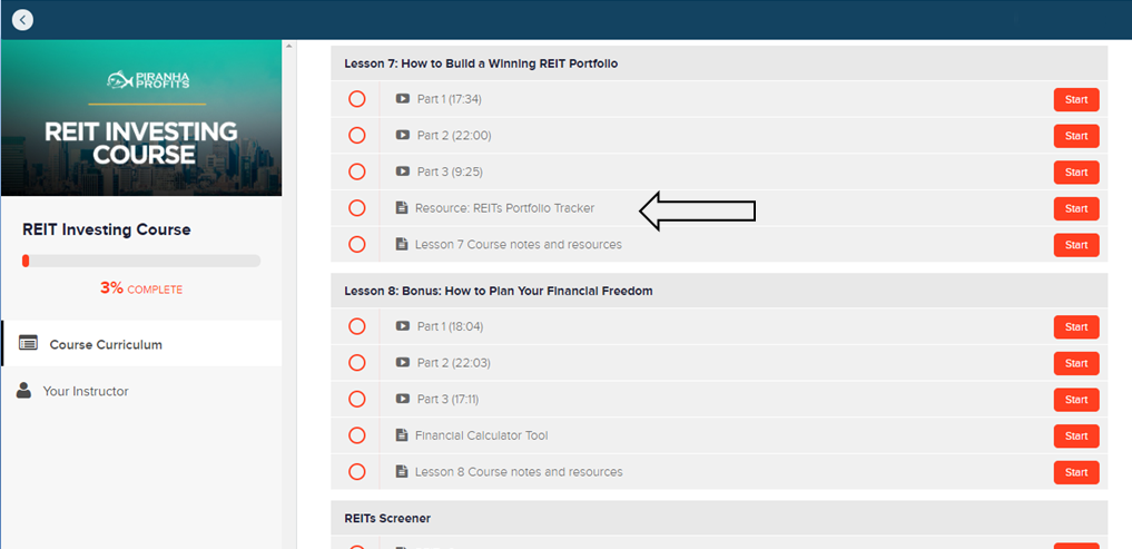 Where can I download the REITs Portfolio Tracker?